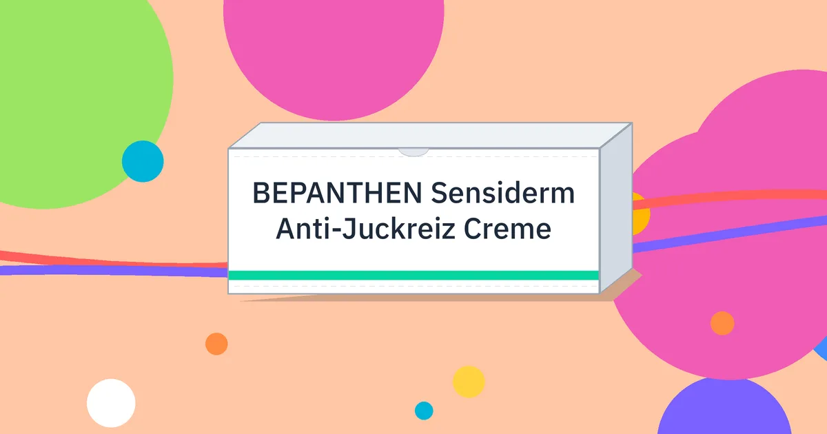 Symbolbild: Packung mit der Aufschrift BEPANTHEN Sensiderm Anti-Juckreiz Creme (PZN 20277531) – Verfügbarkeit und Bezug in Apotheken in Frankfurt am Main