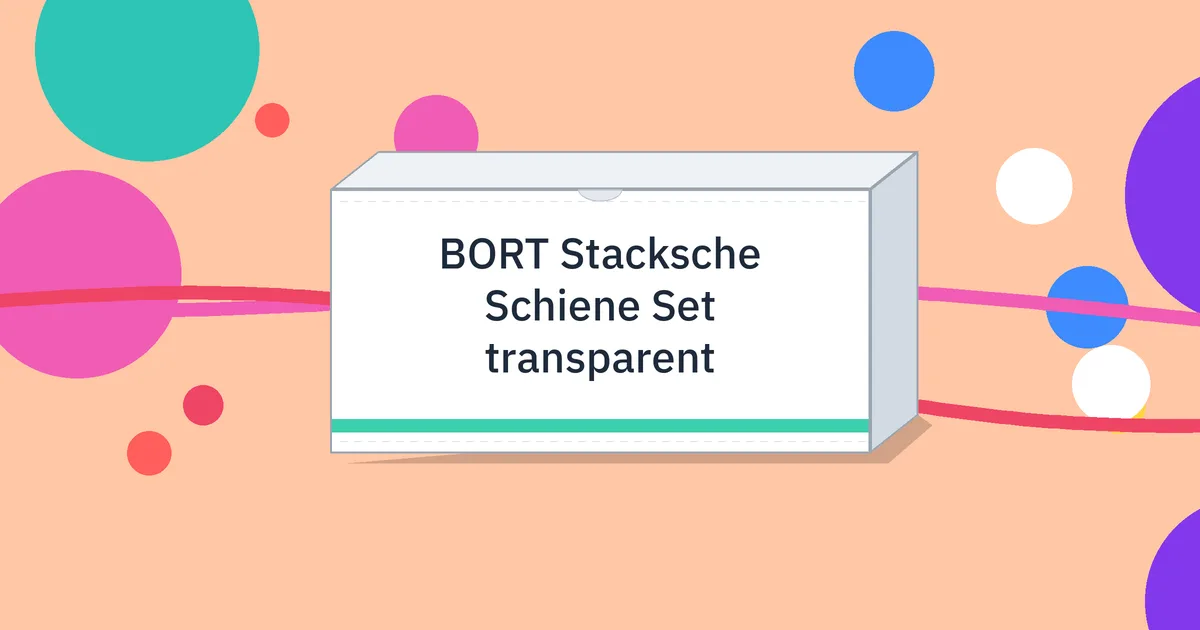 Symbolbild: Packung mit der Aufschrift BORT Stacksche Schiene Set transparent (PZN 02737041) – Verfügbarkeit und Bezug in Apotheken in Frankfurt am Main