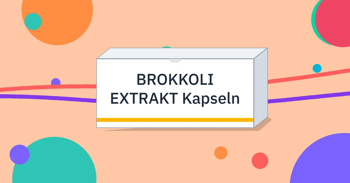 Symbolbild: Packung mit der Aufschrift BROKKOLI EXTRAKT Kapseln (PZN 18679222) – Verfügbarkeit und Bezug in Apotheken in Frankfurt am Main