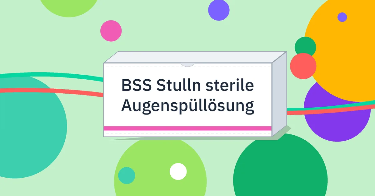Symbolbild: Packung mit der Aufschrift BSS Stulln sterile Augenspüllösung (PZN 17610180) – Verfügbarkeit und Bezug in Apotheken in Frankfurt am Main