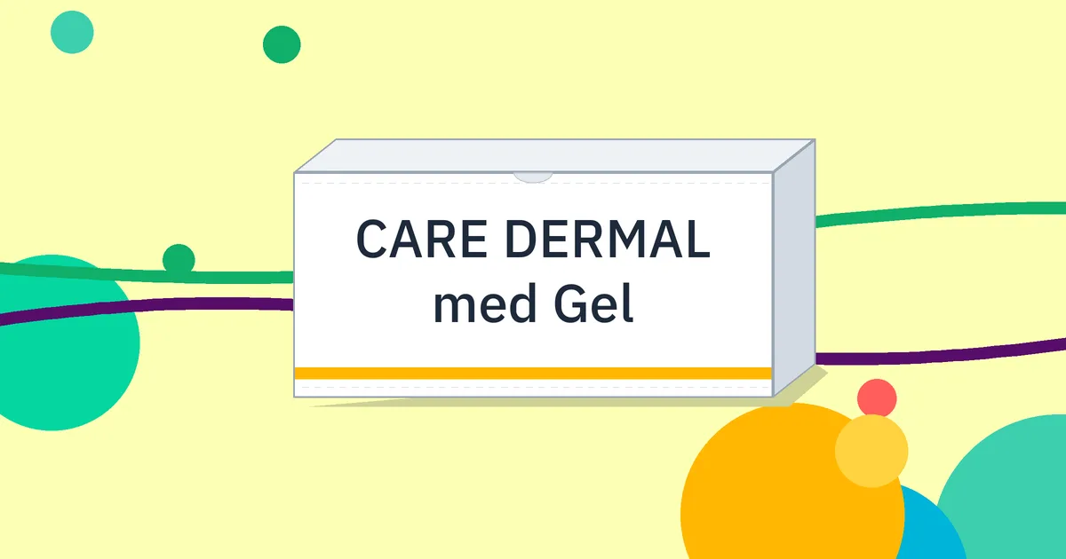 Symbolbild: Packung mit der Aufschrift CARE DERMAL med Gel (PZN 17627393) – Verfügbarkeit und Bezug in Apotheken in Frankfurt am Main