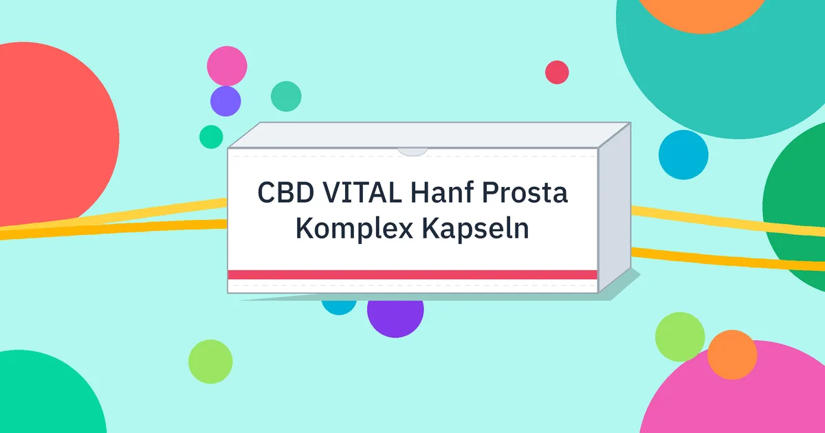 Symbolbild: Packung mit der Aufschrift CBD VITAL Hanf Prosta Komplex Kapseln (PZN 19341034) – Verfügbarkeit und Bezug in Apotheken in Frankfurt am Main