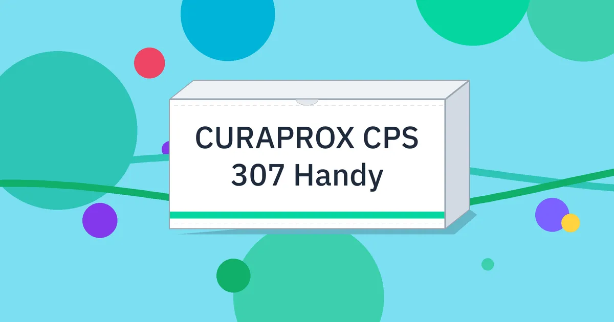 Symbolbild: Packung mit der Aufschrift CURAPROX CPS 307 Handy (PZN 02331758) – Verfügbarkeit und Bezug in Apotheken in Frankfurt am Main