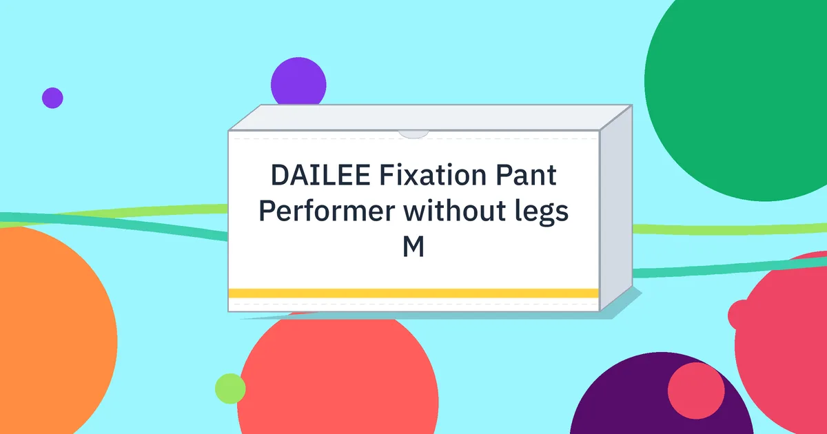 Symbolbild: Packung mit der Aufschrift DAILEE Fixation Pant Performer without legs M (PZN 13863665) – Verfügbarkeit und Bezug in Apotheken in Frankfurt am Main