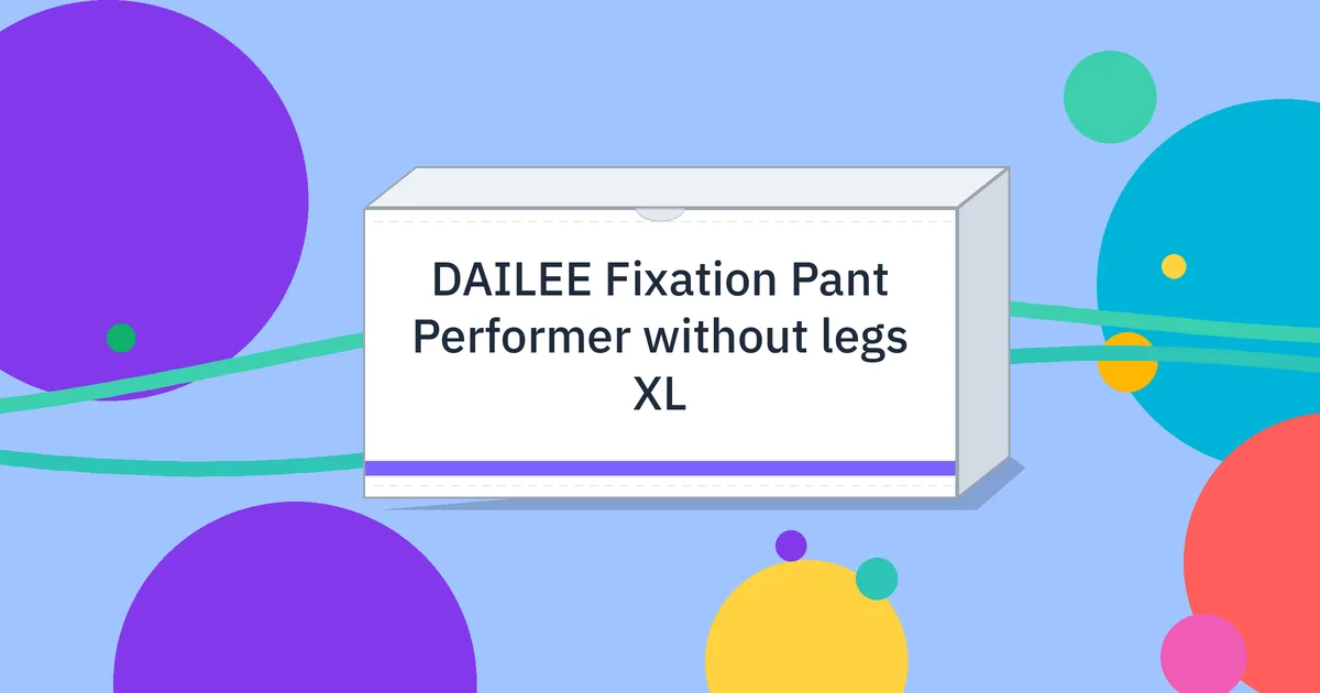 Symbolbild: Packung mit der Aufschrift DAILEE Fixation Pant Performer without legs XL (PZN 13863688) – Verfügbarkeit und Bezug in Apotheken in Frankfurt am Main