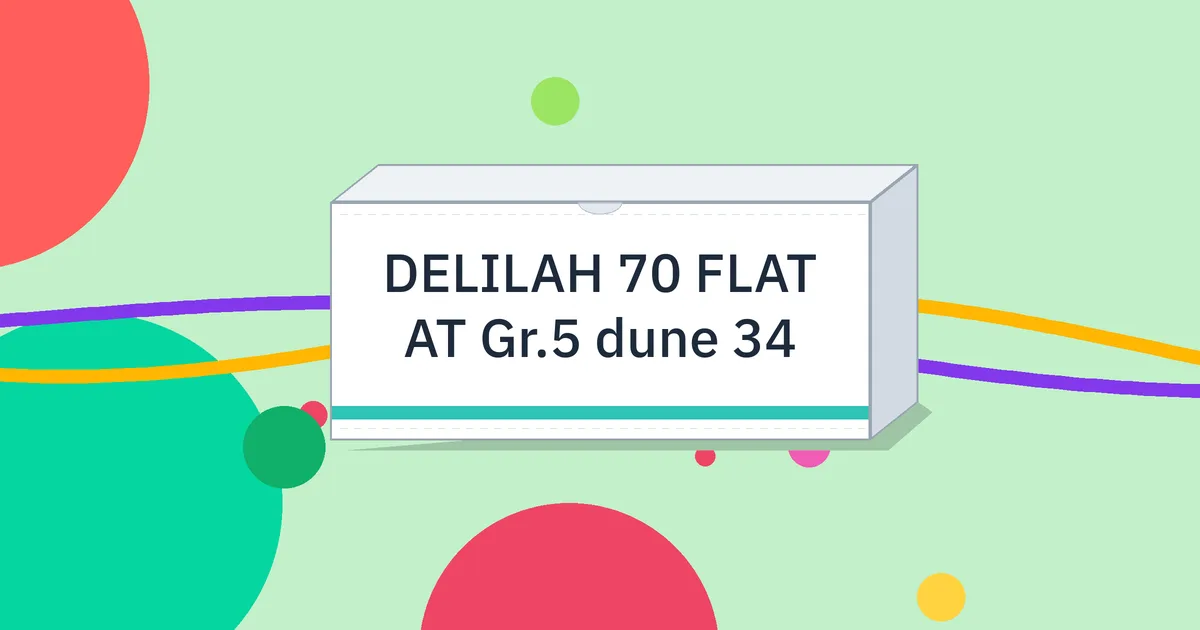 Symbolbild: Packung mit der Aufschrift DELILAH 70 FLAT AT Gr.5 dune 34 (PZN 13848387) – Verfügbarkeit und Bezug in Apotheken in Frankfurt am Main