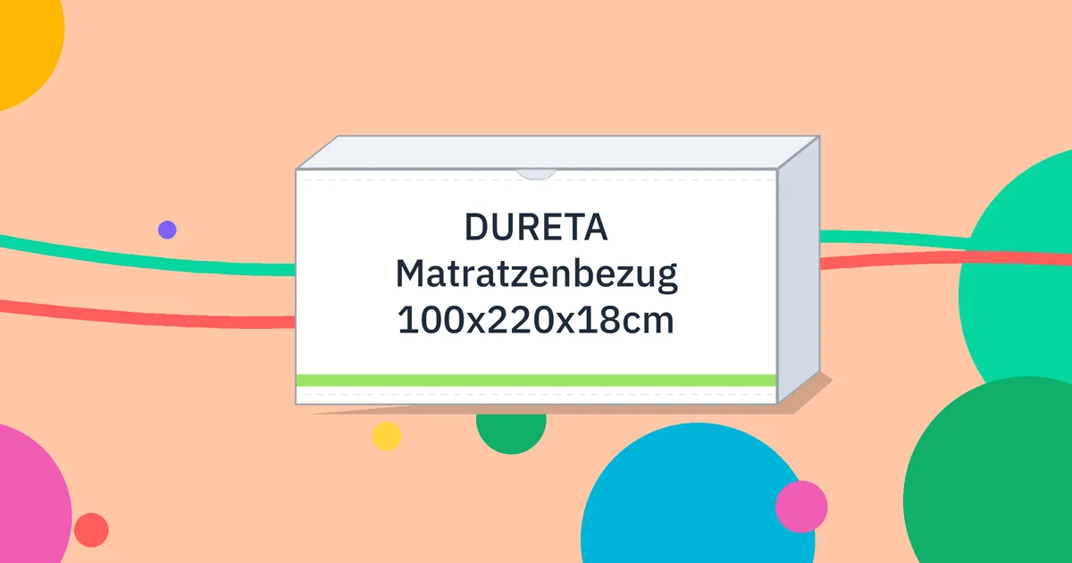 Symbolbild: Packung mit der Aufschrift DURETA Matratzenbezug 100x220x18cm (PZN 01855583) – Verfügbarkeit und Bezug in Apotheken in Frankfurt am Main