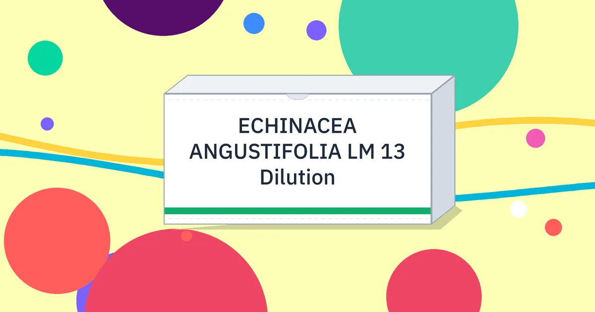Symbolbild: Packung mit der Aufschrift ECHINACEA ANGUSTIFOLIA LM 13 Dilution (PZN 12843933) – Verfügbarkeit und Bezug in Apotheken in Frankfurt am Main