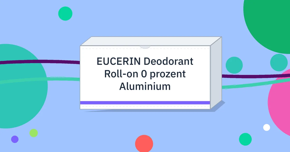 Symbolbild: Packung mit der Aufschrift EUCERIN Deodorant Roll-on 0 prozent Aluminium (PZN 11692900) – Verfügbarkeit und Bezug in Apotheken in Frankfurt am Main