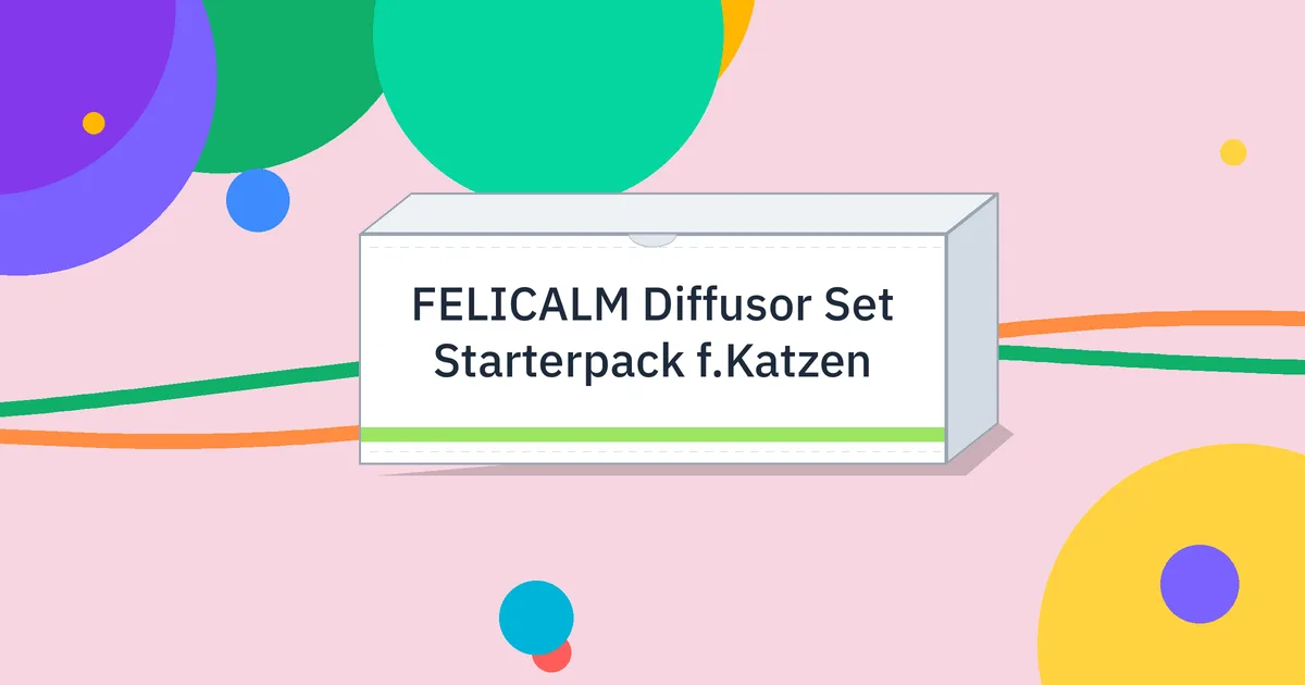 Symbolbild: Packung mit der Aufschrift FELICALM Diffusor Set Starterpack f.Katzen (PZN 19234485) – Verfügbarkeit und Bezug in Apotheken in Frankfurt am Main