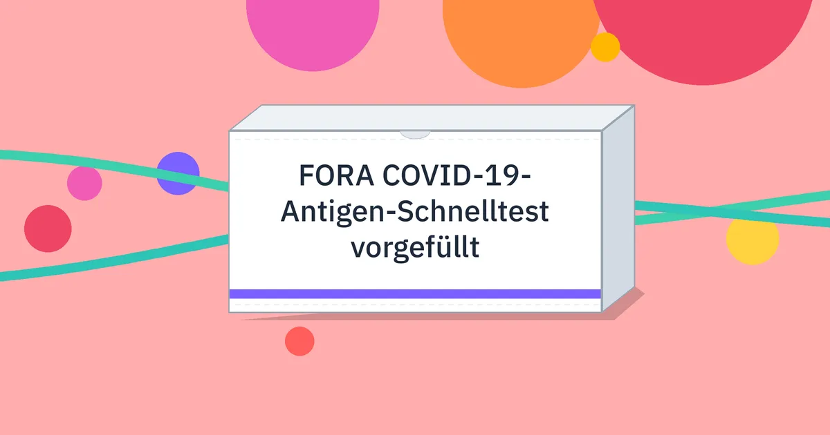 Symbolbild: Packung mit der Aufschrift FORA COVID-19-Antigen-Schnelltest vorgefüllt (PZN 17258754) – Verfügbarkeit und Bezug in Apotheken in Frankfurt am Main