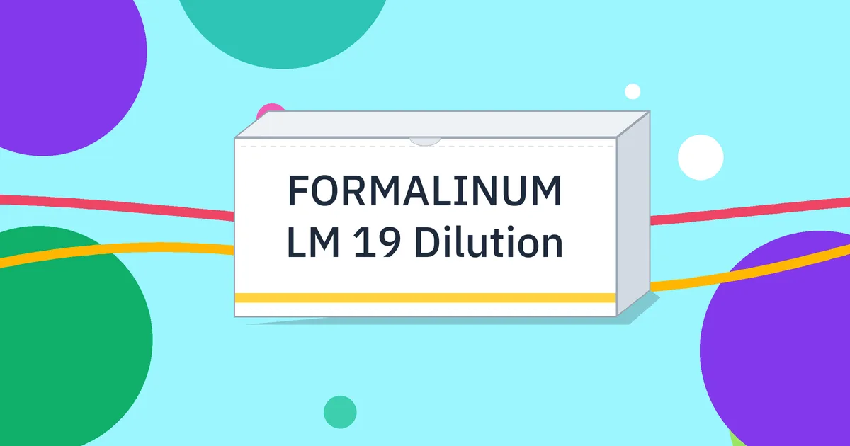 Symbolbild: Packung mit der Aufschrift FORMALINUM LM 19 Dilution (PZN 12873667) – Verfügbarkeit und Bezug in Apotheken in Frankfurt am Main