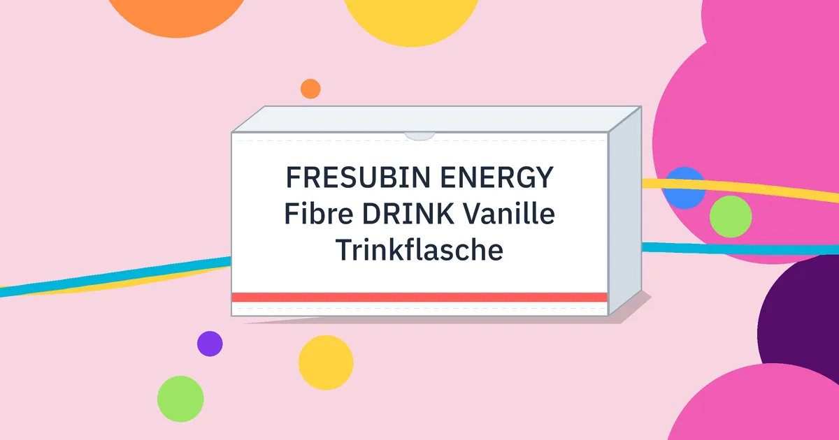 Symbolbild: Packung mit der Aufschrift FRESUBIN ENERGY Fibre DRINK Vanille Trinkflasche (PZN 19873676) – Verfügbarkeit und Bezug in Apotheken in Frankfurt am Main