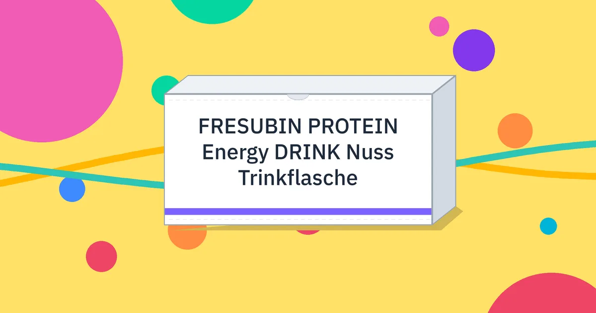 Symbolbild: Packung mit der Aufschrift FRESUBIN PROTEIN Energy DRINK Nuss Trinkflasche (PZN 02912219) – Verfügbarkeit und Bezug in Apotheken in Frankfurt am Main