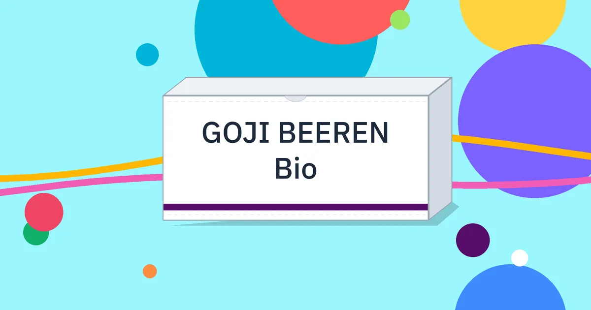 Symbolbild: Packung mit der Aufschrift GOJI BEEREN Bio (PZN 10410093) – Verfügbarkeit und Bezug in Apotheken in Frankfurt am Main
