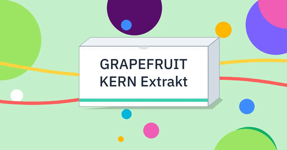 Symbolbild: Packung mit der Aufschrift GRAPEFRUIT KERN Extrakt (PZN 01345178) – Verfügbarkeit und Bezug in Apotheken in Frankfurt am Main