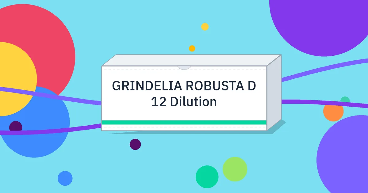 Symbolbild: Packung mit der Aufschrift GRINDELIA ROBUSTA D 12 Dilution (PZN 02614700) – Verfügbarkeit und Bezug in Apotheken in Frankfurt am Main