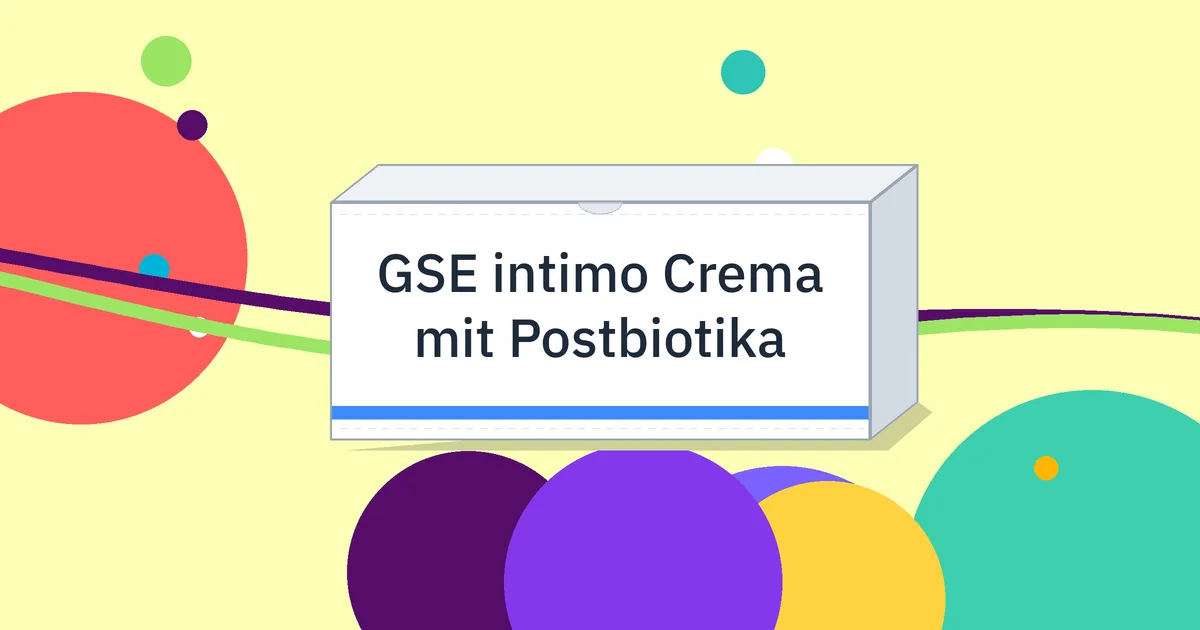 Symbolbild: Packung mit der Aufschrift GSE intimo Crema mit Postbiotika (PZN 16937269) – Verfügbarkeit und Bezug in Apotheken in Frankfurt am Main