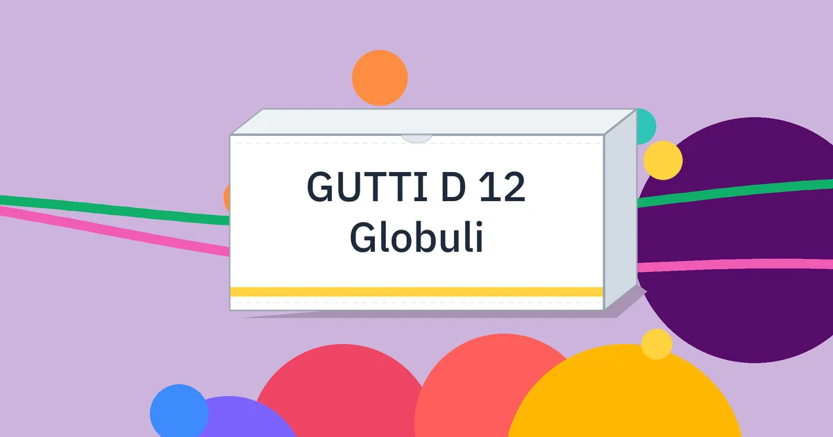 Symbolbild: Packung mit der Aufschrift GUTTI D 12 Globuli (PZN 16691420) – Verfügbarkeit und Bezug in Apotheken in Frankfurt am Main
