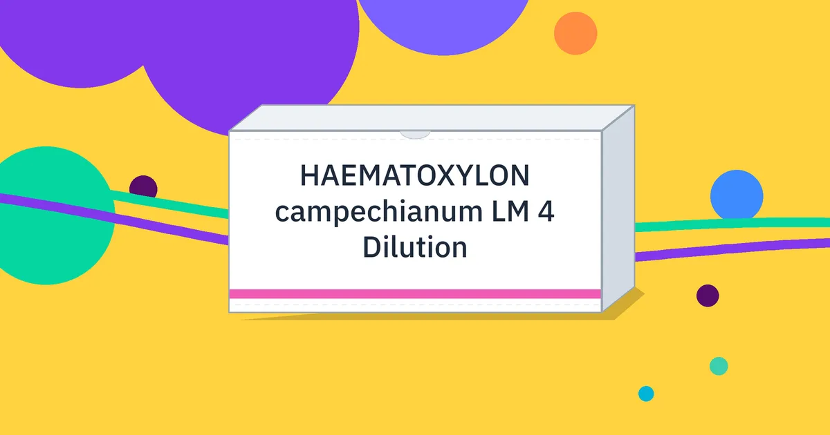 Symbolbild: Packung mit der Aufschrift HAEMATOXYLON campechianum LM 4 Dilution (PZN 13549236) – Verfügbarkeit und Bezug in Apotheken in Frankfurt am Main
