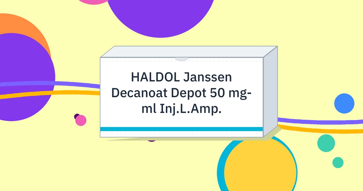 Symbolbild: Packung mit der Aufschrift HALDOL Janssen Decanoat Depot 50 mg-ml Inj.L.Amp. (PZN 02376703) – Verfügbarkeit und Bezug in Apotheken in Frankfurt am Main