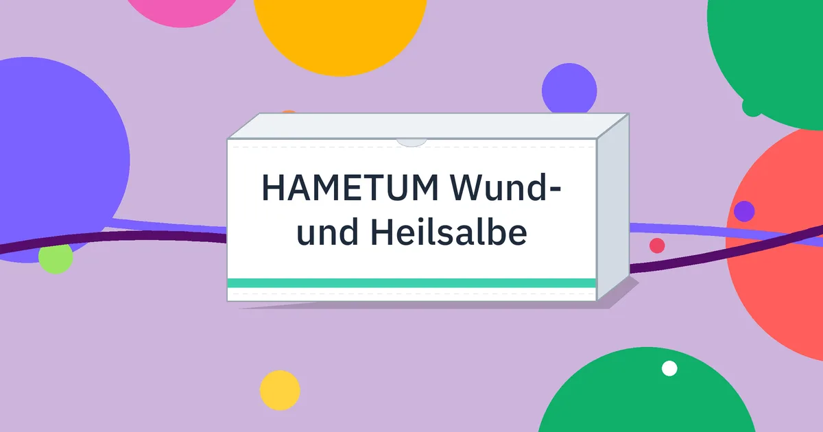 Symbolbild: Packung mit der Aufschrift HAMETUM Wund- und Heilsalbe (PZN 00429051) – Verfügbarkeit und Bezug in Apotheken in Frankfurt am Main