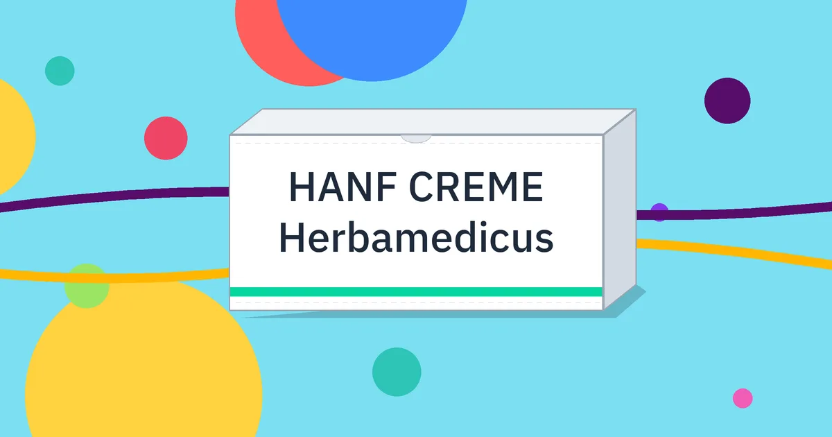 Symbolbild: Packung mit der Aufschrift HANF CREME Herbamedicus (PZN 19961104) – Verfügbarkeit und Bezug in Apotheken in Frankfurt am Main