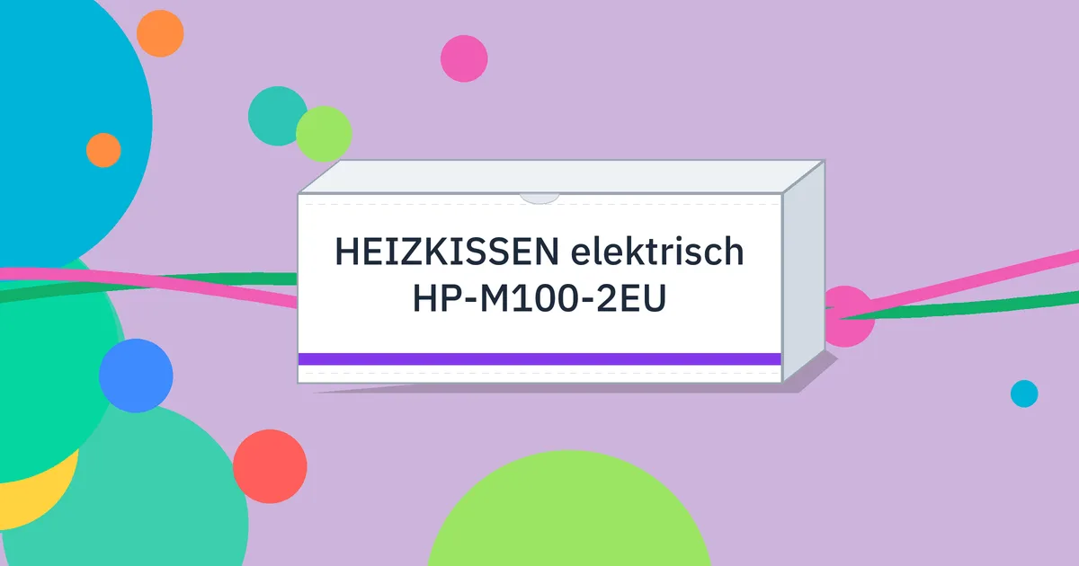 Symbolbild: Packung mit der Aufschrift HEIZKISSEN elektrisch HP-M100-2EU (PZN 09917763) – Verfügbarkeit und Bezug in Apotheken in Frankfurt am Main