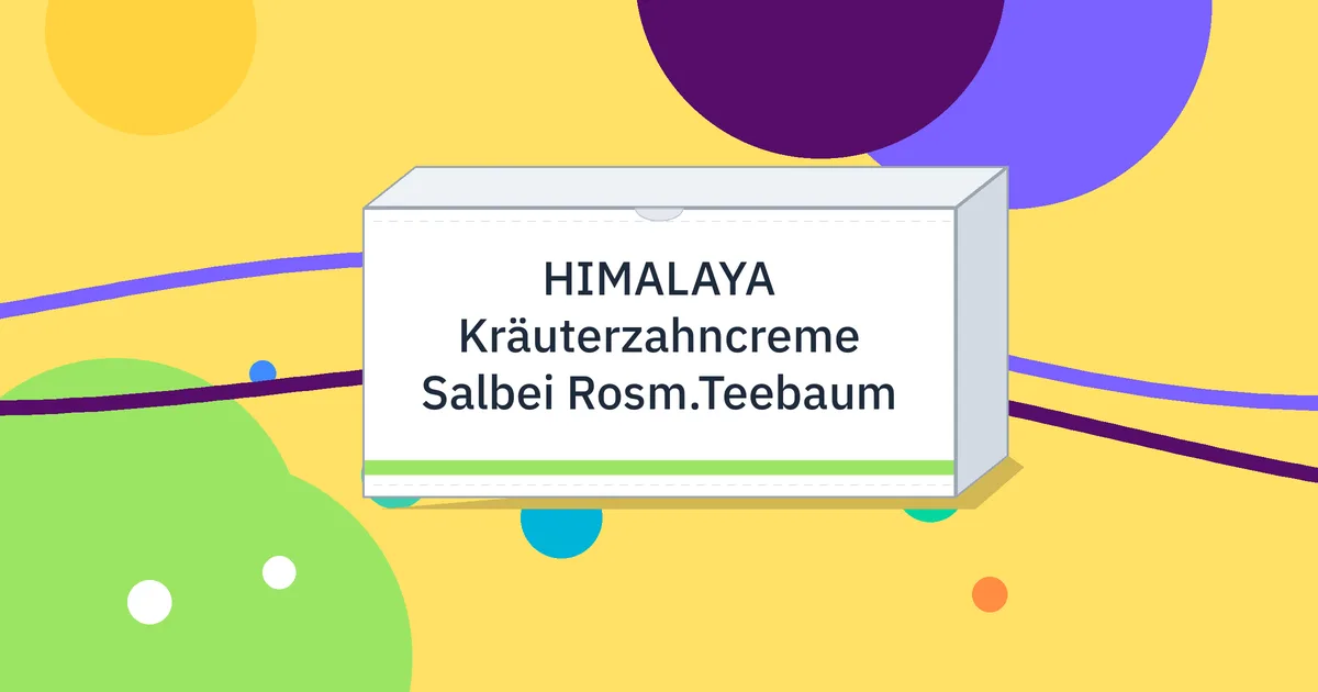 Symbolbild: Packung mit der Aufschrift HIMALAYA Kräuterzahncreme Salbei Rosm.Teebaum (PZN 02241015) – Verfügbarkeit und Bezug in Apotheken in Frankfurt am Main