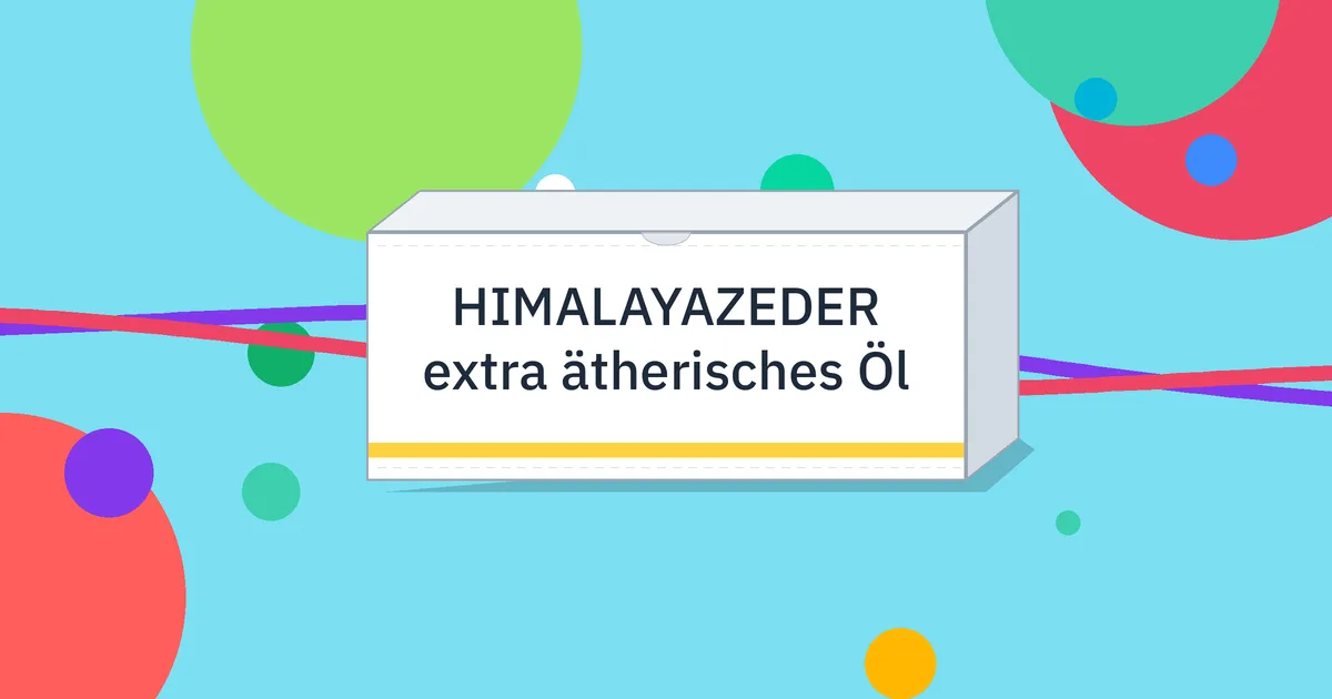 Symbolbild: Packung mit der Aufschrift HIMALAYAZEDER extra ätherisches Öl (PZN 14385417) – Verfügbarkeit und Bezug in Apotheken in Frankfurt am Main