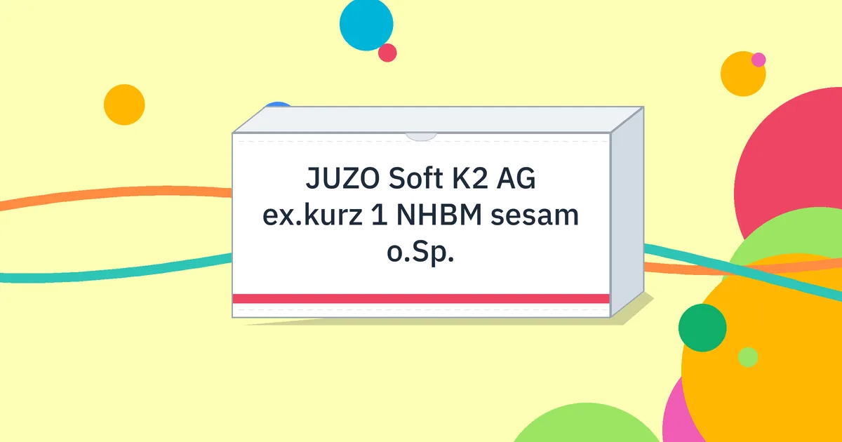 Symbolbild: Packung mit der Aufschrift JUZO Soft K2 AG ex.kurz 1 NHBM sesam o.Sp. (PZN 15002016) – Verfügbarkeit und Bezug in Apotheken in Frankfurt am Main