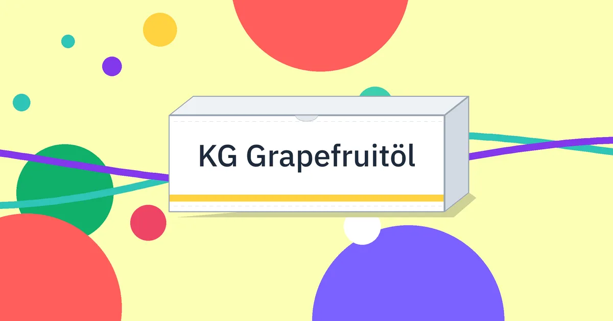 Symbolbild: Packung mit der Aufschrift KG Grapefruitöl (PZN 18787199) – Verfügbarkeit und Bezug in Apotheken in Frankfurt am Main
