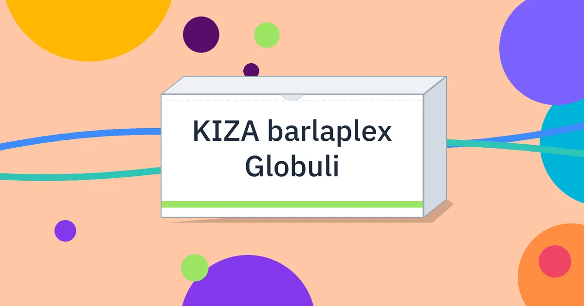 Symbolbild: Packung mit der Aufschrift KIZA barlaplex Globuli (PZN 19417085) – Verfügbarkeit und Bezug in Apotheken in Frankfurt am Main