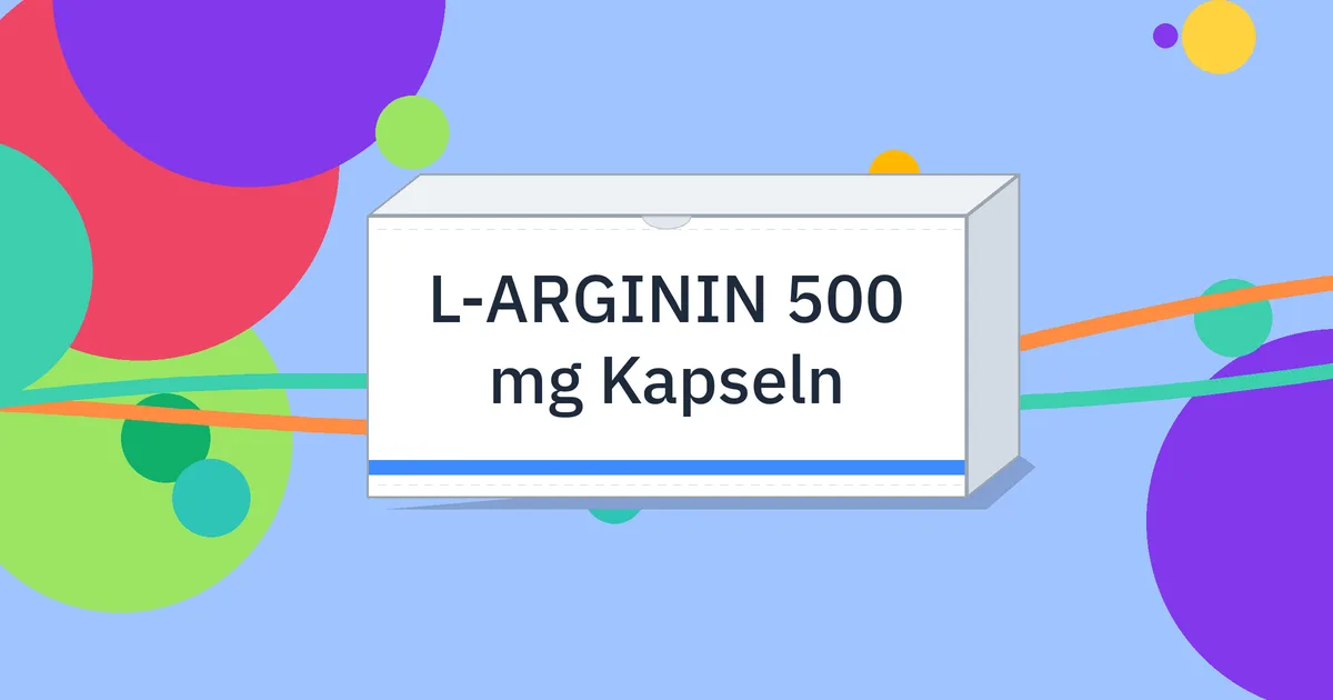 Symbolbild: Packung mit der Aufschrift L-ARGININ 500 mg Kapseln (PZN 03468235) – Verfügbarkeit und Bezug in Apotheken in Frankfurt am Main