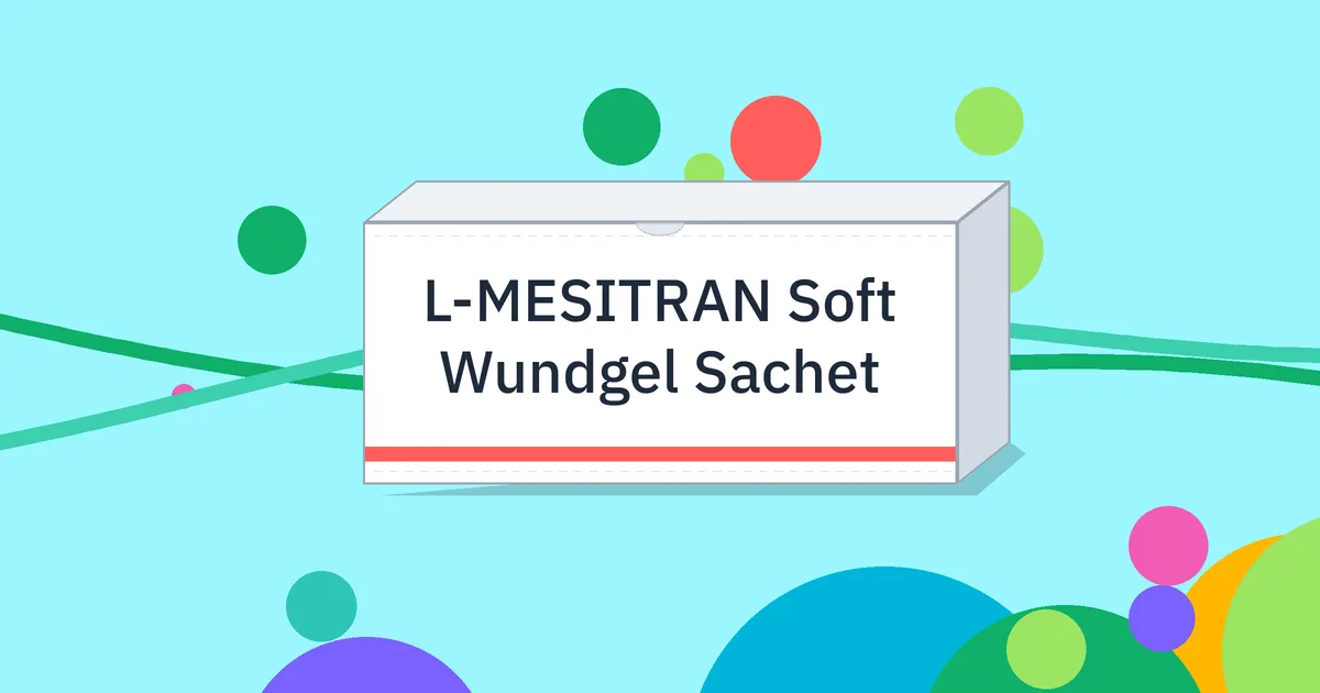 Symbolbild: Packung mit der Aufschrift L-MESITRAN Soft Wundgel Sachet (PZN 13157594) – Verfügbarkeit und Bezug in Apotheken in Frankfurt am Main