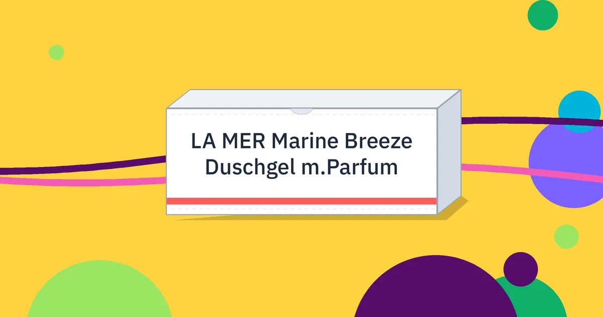 Symbolbild: Packung mit der Aufschrift LA MER Marine Breeze Duschgel m.Parfum (PZN 18016504) – Verfügbarkeit und Bezug in Apotheken in Frankfurt am Main