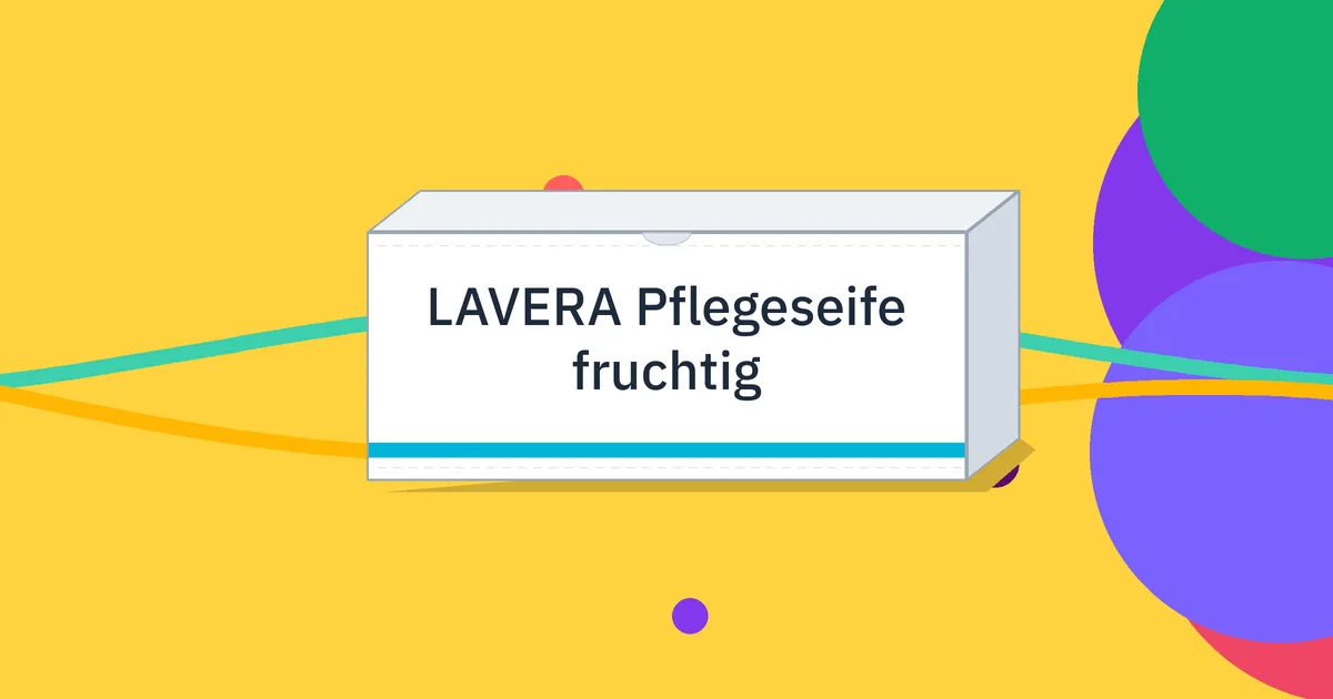 Symbolbild: Packung mit der Aufschrift LAVERA Pflegeseife fruchtig (PZN 16201367) – Verfügbarkeit und Bezug in Apotheken in Frankfurt am Main