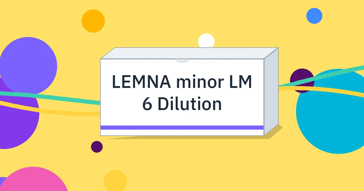 Symbolbild: Packung mit der Aufschrift LEMNA minor LM 6 Dilution (PZN 13524905) – Verfügbarkeit und Bezug in Apotheken in Frankfurt am Main