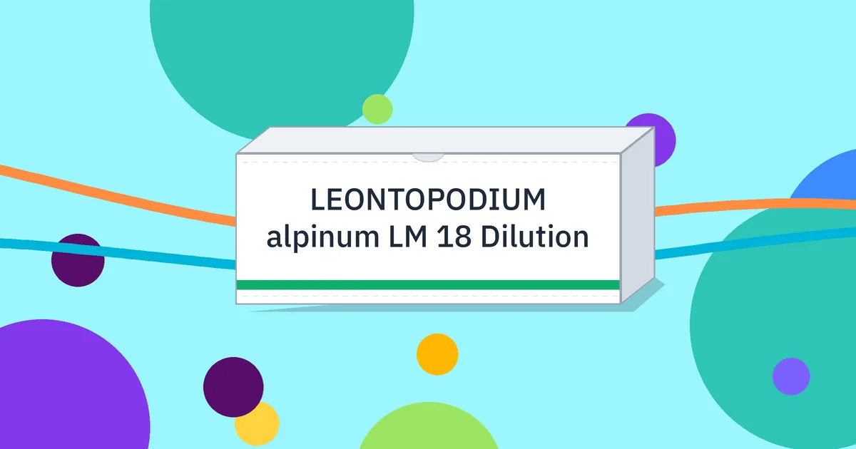 Symbolbild: Packung mit der Aufschrift LEONTOPODIUM alpinum LM 18 Dilution (PZN 13525508) – Verfügbarkeit und Bezug in Apotheken in Frankfurt am Main