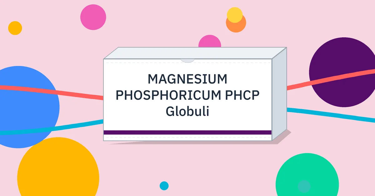 Symbolbild: Packung mit der Aufschrift MAGNESIUM PHOSPHORICUM PHCP Globuli (PZN 00359735) – Verfügbarkeit und Bezug in Apotheken in Frankfurt am Main
