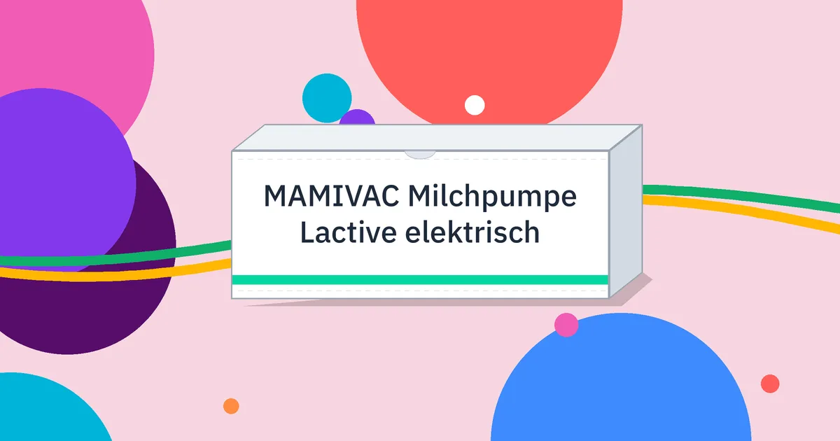 Symbolbild: Packung mit der Aufschrift MAMIVAC Milchpumpe Lactive elektrisch (PZN 03721295) – Verfügbarkeit und Bezug in Apotheken in Frankfurt am Main