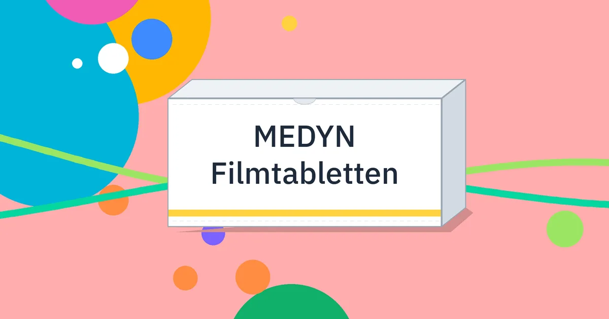 Symbolbild: Packung mit der Aufschrift MEDYN Filmtabletten (PZN 07250303) – Verfügbarkeit und Bezug in Apotheken in Frankfurt am Main