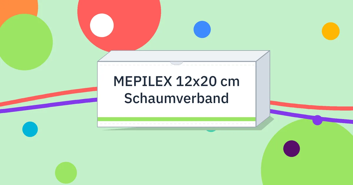 Symbolbild: Packung mit der Aufschrift MEPILEX 12x20 cm Schaumverband (PZN 13902170) – Verfügbarkeit und Bezug in Apotheken in Frankfurt am Main