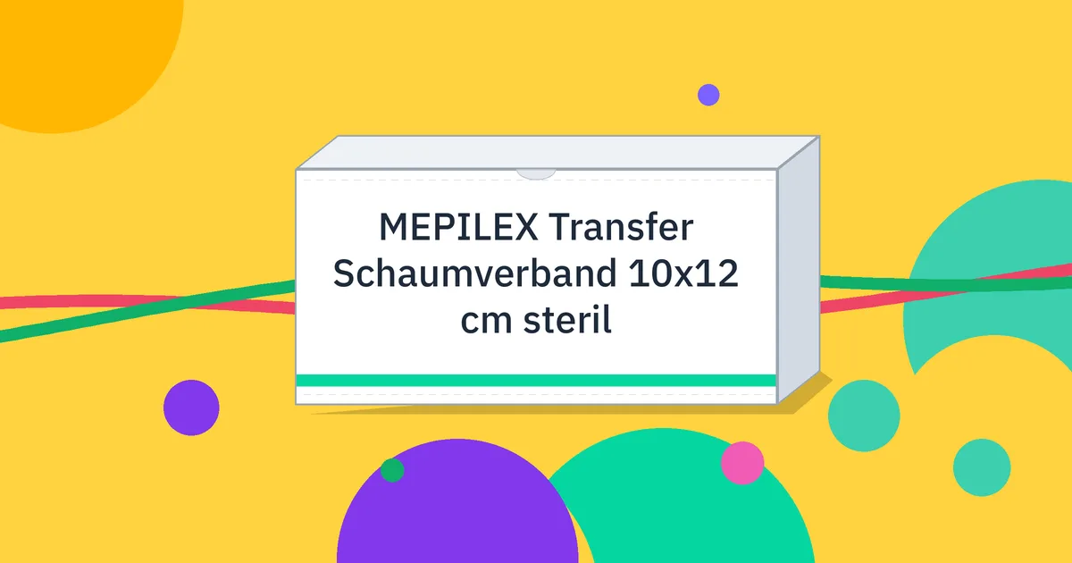 Symbolbild: Packung mit der Aufschrift MEPILEX Transfer Schaumverband 10x12 cm steril (PZN 19962167) – Verfügbarkeit und Bezug in Apotheken in Frankfurt am Main