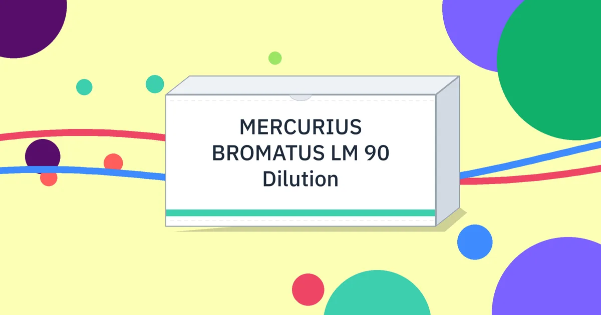 Symbolbild: Packung mit der Aufschrift MERCURIUS BROMATUS LM 90 Dilution (PZN 12949318) – Verfügbarkeit und Bezug in Apotheken in Frankfurt am Main
