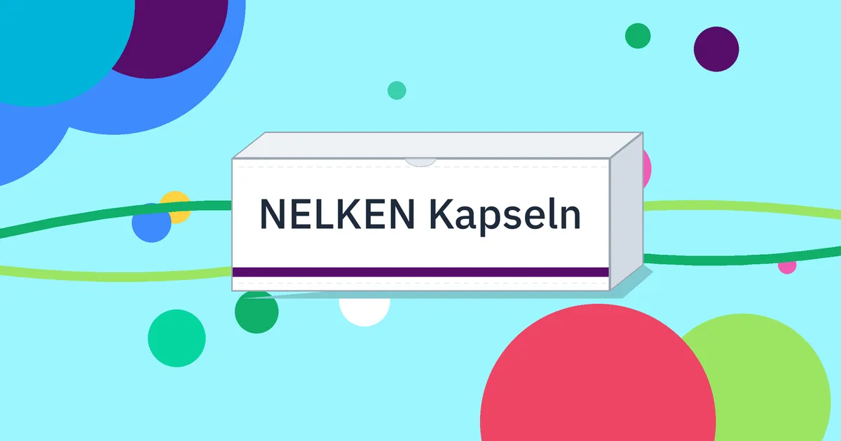 Symbolbild: Packung mit der Aufschrift NELKEN Kapseln (PZN 07281539) – Verfügbarkeit und Bezug in Apotheken in Frankfurt am Main