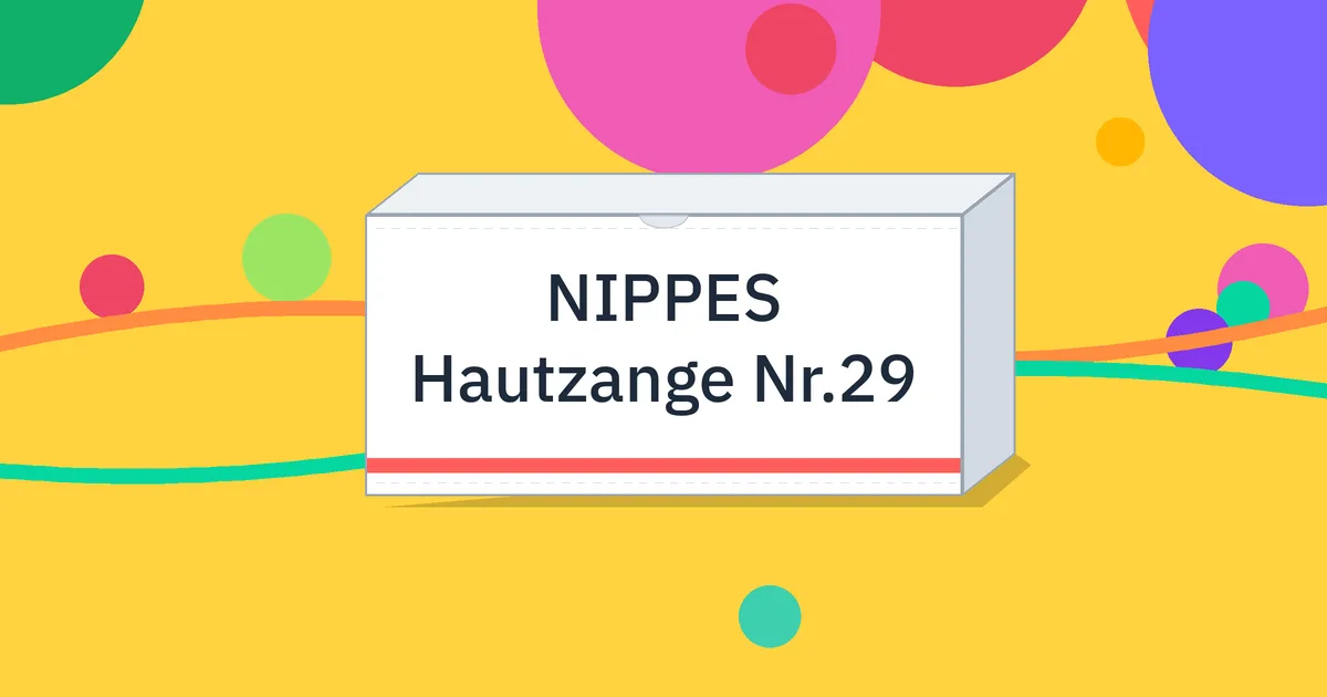 Symbolbild: Packung mit der Aufschrift NIPPES Hautzange Nr.29 (PZN 07615383) – Verfügbarkeit und Bezug in Apotheken in Frankfurt am Main