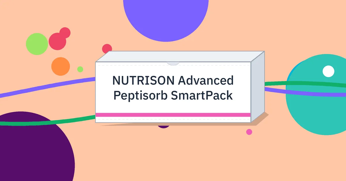 Symbolbild: Packung mit der Aufschrift NUTRISON Advanced Peptisorb SmartPack (PZN 14132768) – Verfügbarkeit und Bezug in Apotheken in Frankfurt am Main