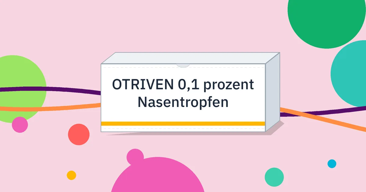 Symbolbild: Packung mit der Aufschrift OTRIVEN 0,1 prozent Nasentropfen (PZN 00753691) – Verfügbarkeit und Bezug in Apotheken in Frankfurt am Main