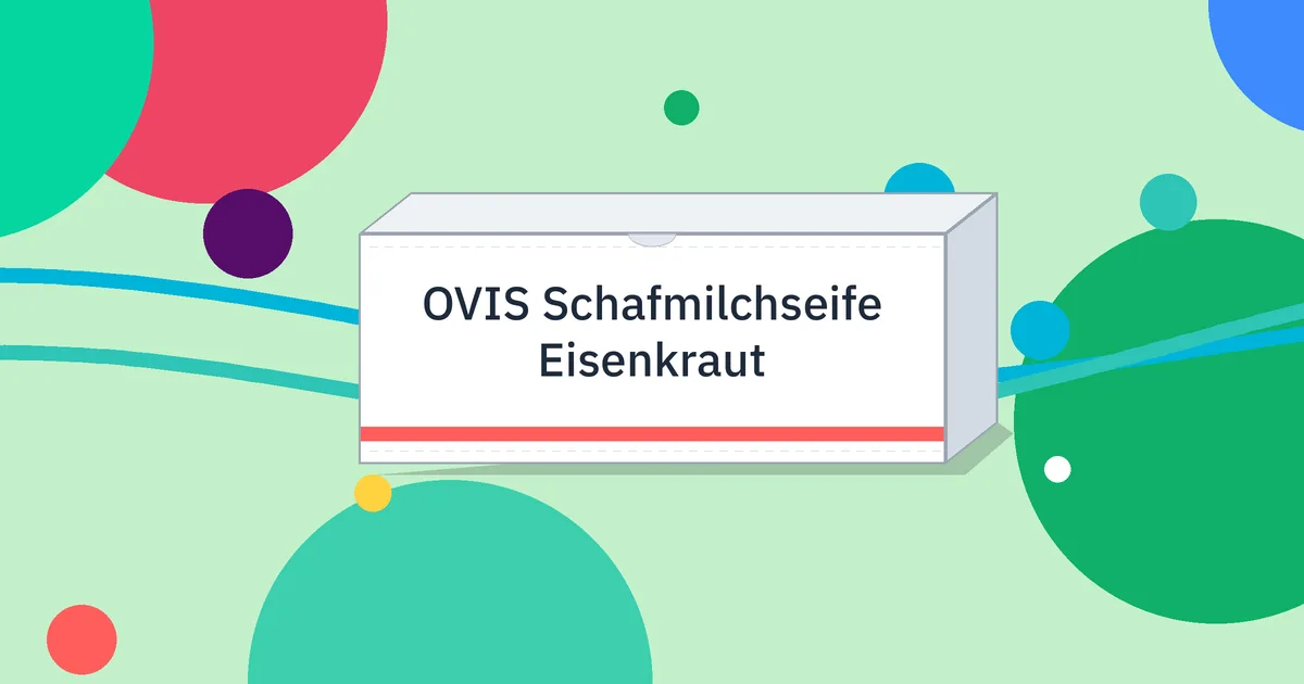 Symbolbild: Packung mit der Aufschrift OVIS Schafmilchseife Eisenkraut (PZN 09731171) – Verfügbarkeit und Bezug in Apotheken in Frankfurt am Main